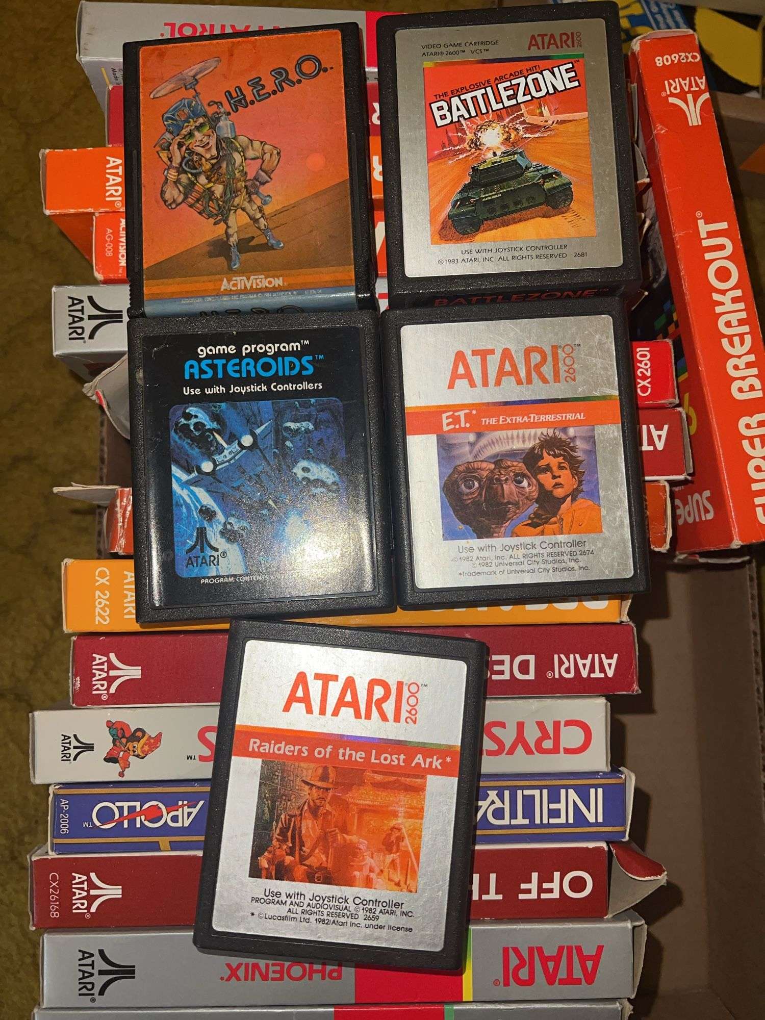 ASSORTED ATARI GAME CARTRIDGES IN ORIGINAL BOXES - Kaufman Realty ...