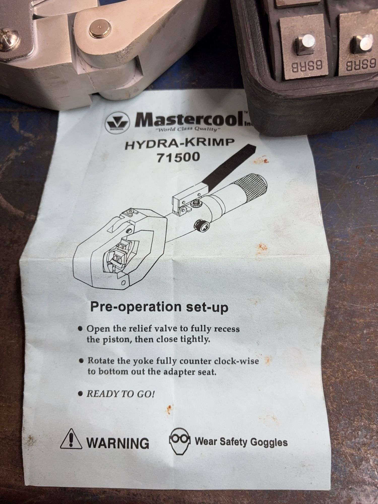 Mastercool Hydra-Krimp handheld hydraulic crimping tool w/ case ...