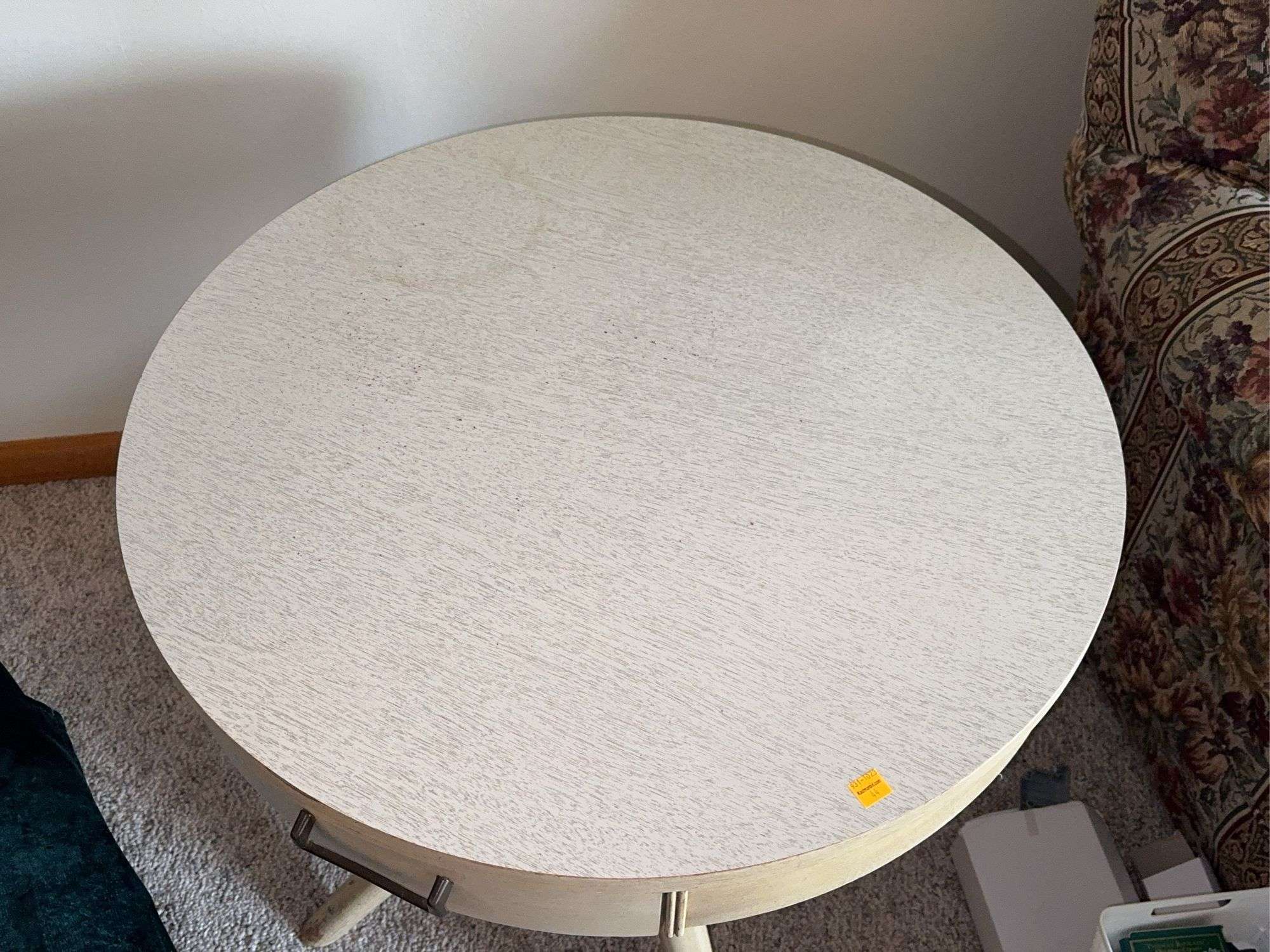 Mersman Round Wooden Side Table - Kaufman Realty & Auctions
