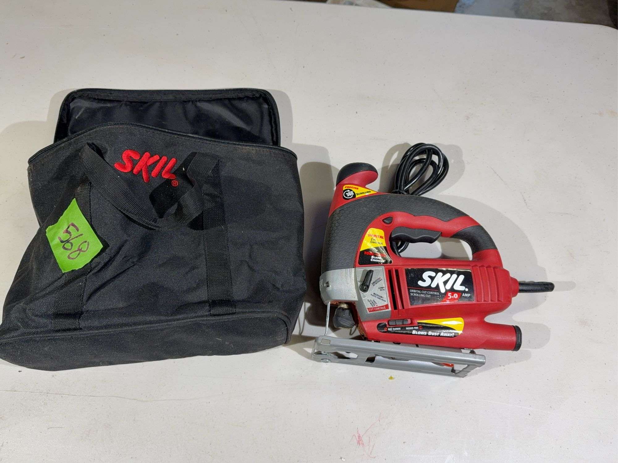 SKIL ORBITAL CUT CONTROLL SCROLLING CUT 5.0 AMP, in case - Kaufman ...