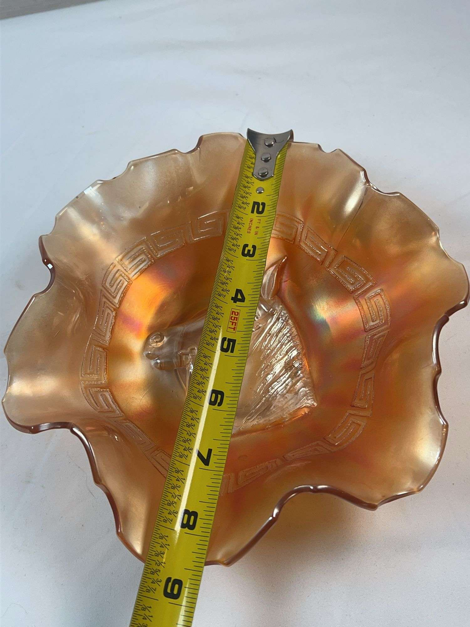 Dugan marigold carnival pony pattern bowl - Kaufman Realty & Auctions