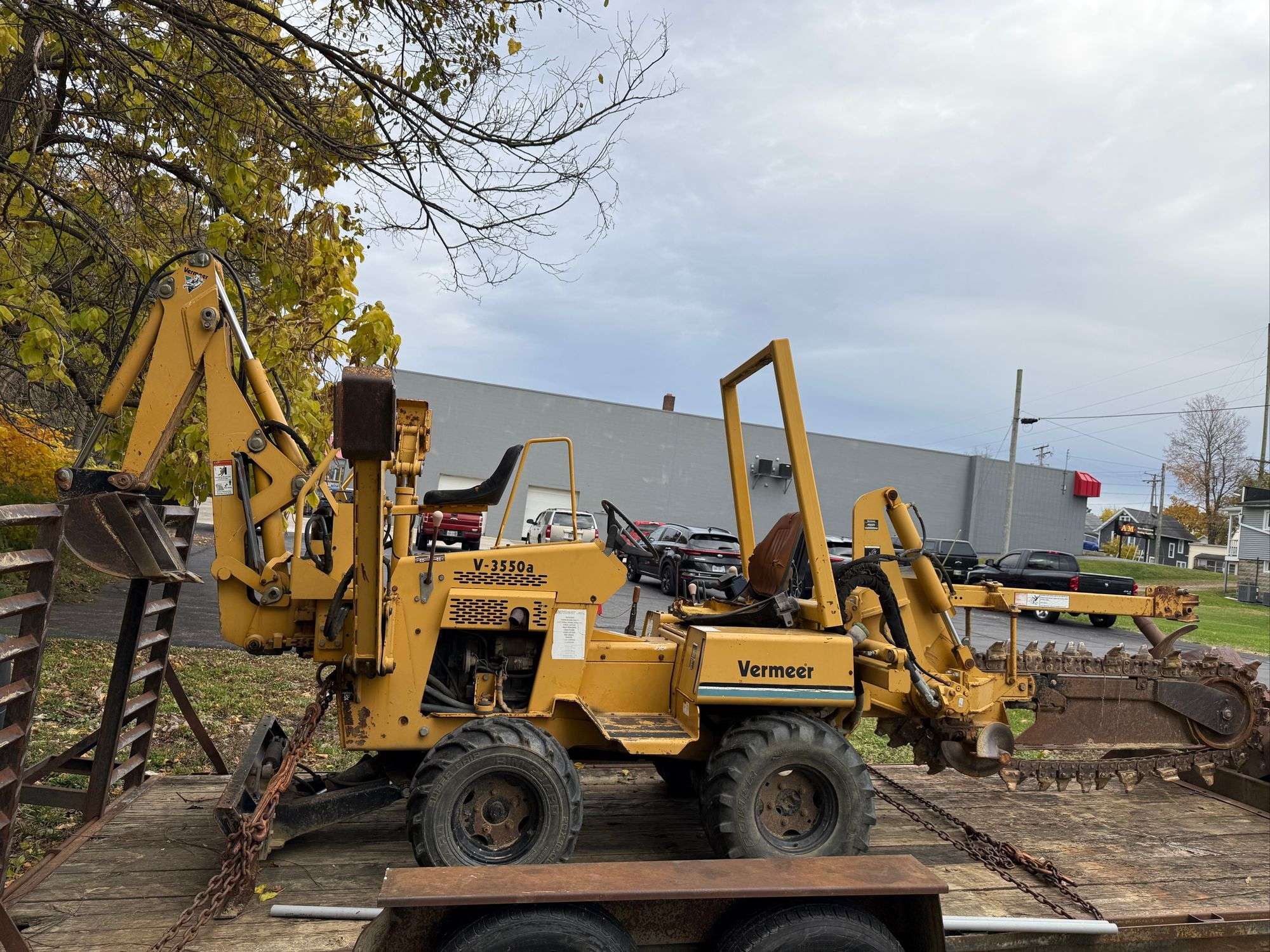 VERMEER 3550A TRENCHER WITH 1,111 HOURS. WORKS GOOD. - Kaufman Realty ...
