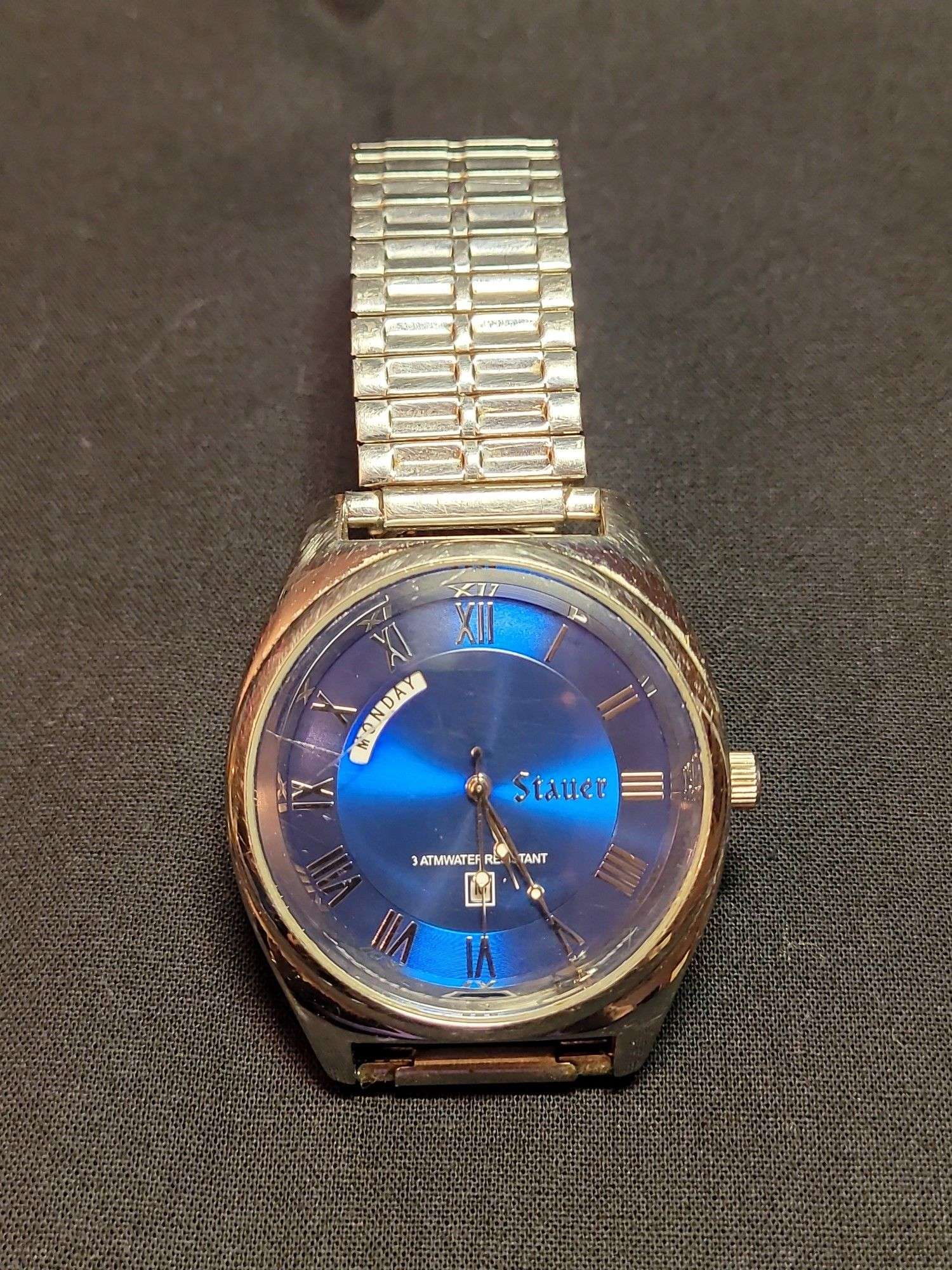 STAUER MEN'S DAY & DATE WRISTWATCH WITH FLEXIBLE BAND - Kaufman Realty ...