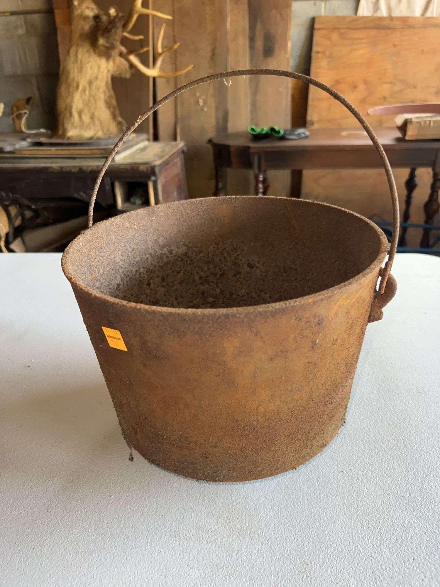 Cast Iron Bucket - Kaufman Realty & Auctions