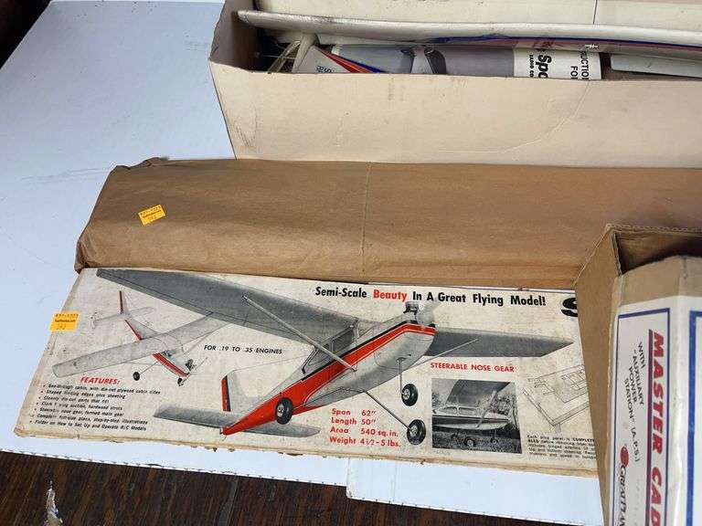 Model Plane and Master Caddy & Bag with Wood Pieces - Kaufman Realty ...
