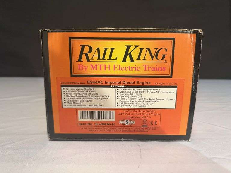 Rail King ES44AC Imperial Diesel Engine - Kaufman Realty & Auctions
