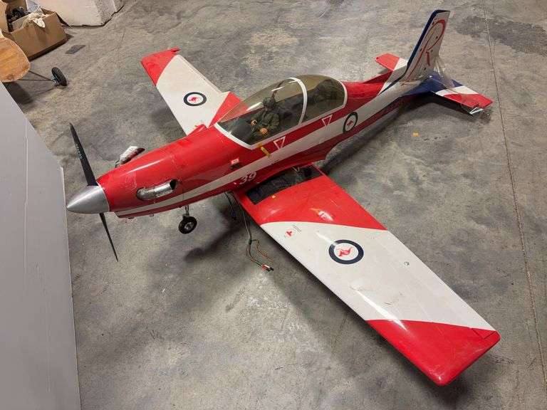 Pilatus PC-9 RC model aircraft - untested - 78" long and 80" wingspan ...