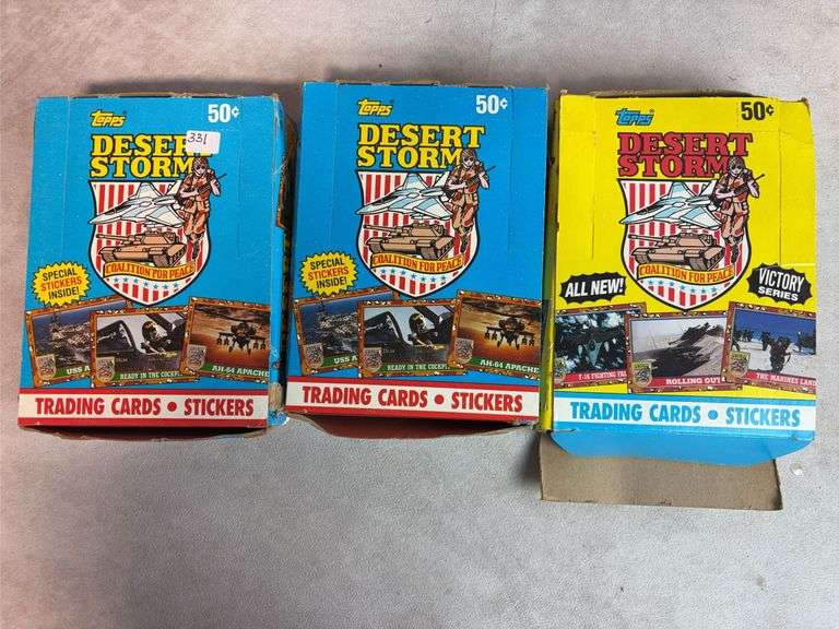 (3) Desert Storm Wax Boxes - Kaufman Realty & Auctions