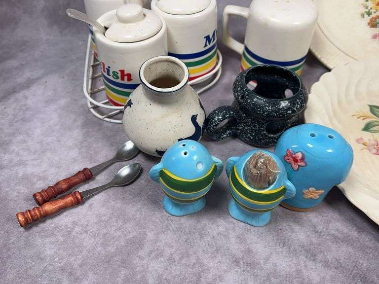 CONDIMENTS SERVER, SALT & PEPPERS, DISHES AND MORE - Kaufman Realty ...