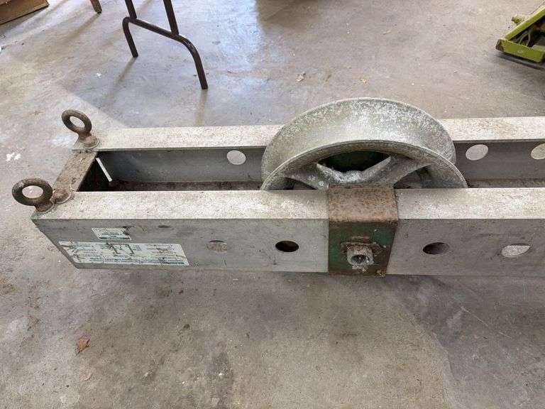 12 FT MANHOLE SHEAVE GREENLEE - Kaufman Realty & Auctions
