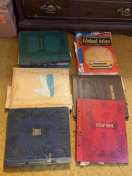 VINTAGE SCRAPBOOKS AND ATLAS' - Kaufman Realty & Auctions