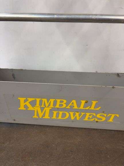 Kimball Midwest rack with spools of wire - Kaufman Realty & Auctions