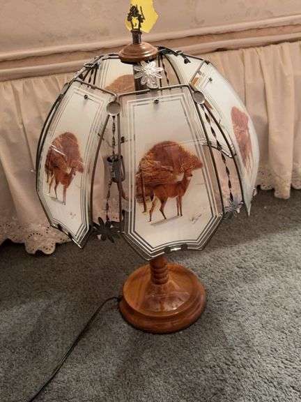 DEER TOUCH LAMP 23” high - Kaufman Realty & Auctions