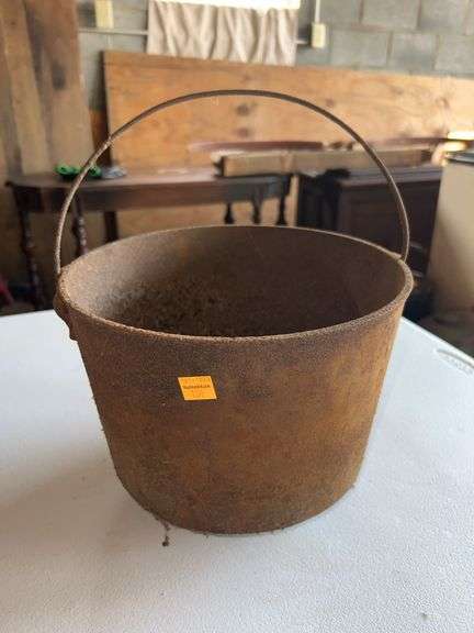 Cast Iron Bucket - Kaufman Realty & Auctions