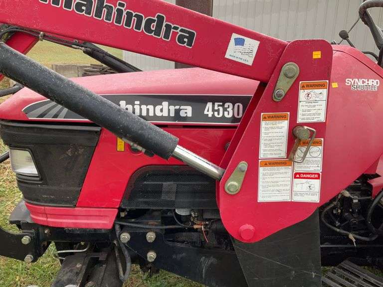 2014 Mahindra 4530 Farm Tractor with Backhoe Attachment and Front ...