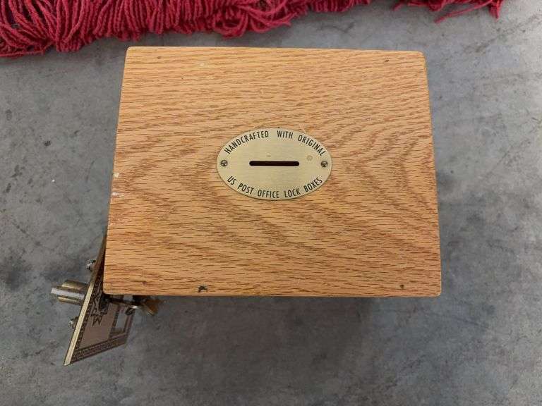 Vintage post office box, crates, dust mop, and more - Kaufman Realty ...