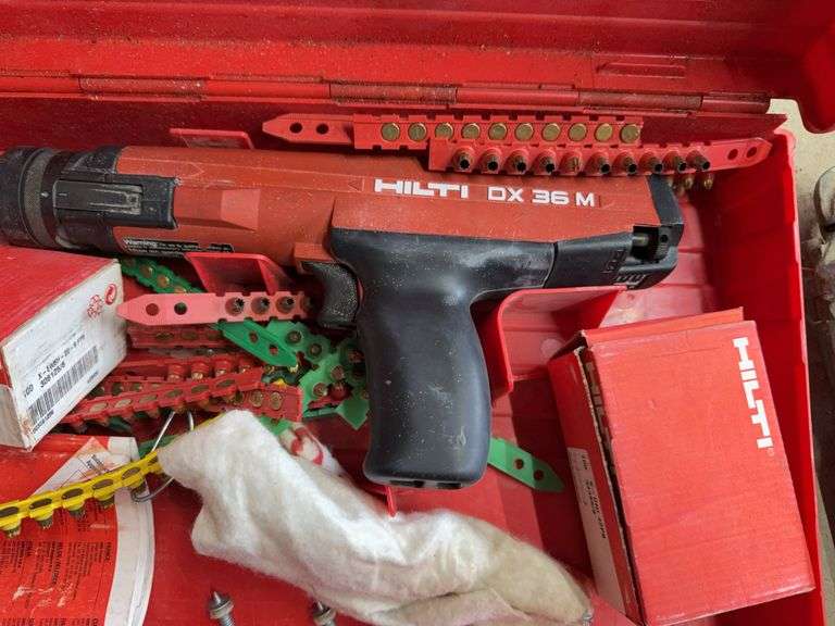 HILTI DX 36 M FASTENER GUN - Kaufman Realty & Auctions