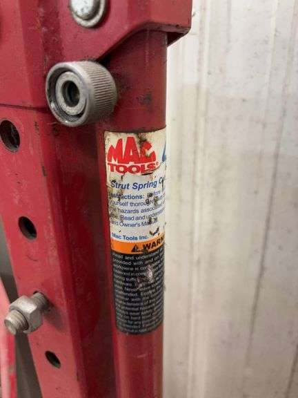Mac Tools 4 ton strut spring truck compressor - Kaufman Realty & Auctions