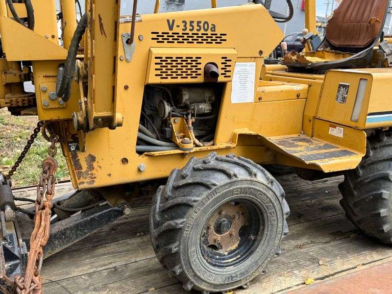 VERMEER 3550A TRENCHER WITH 1,111 HOURS. WORKS GOOD. - Kaufman Realty ...