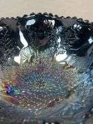 FENTON STAG AND HOLLY CARNIVAL FOOTED DISH - Kaufman Realty & Auctions