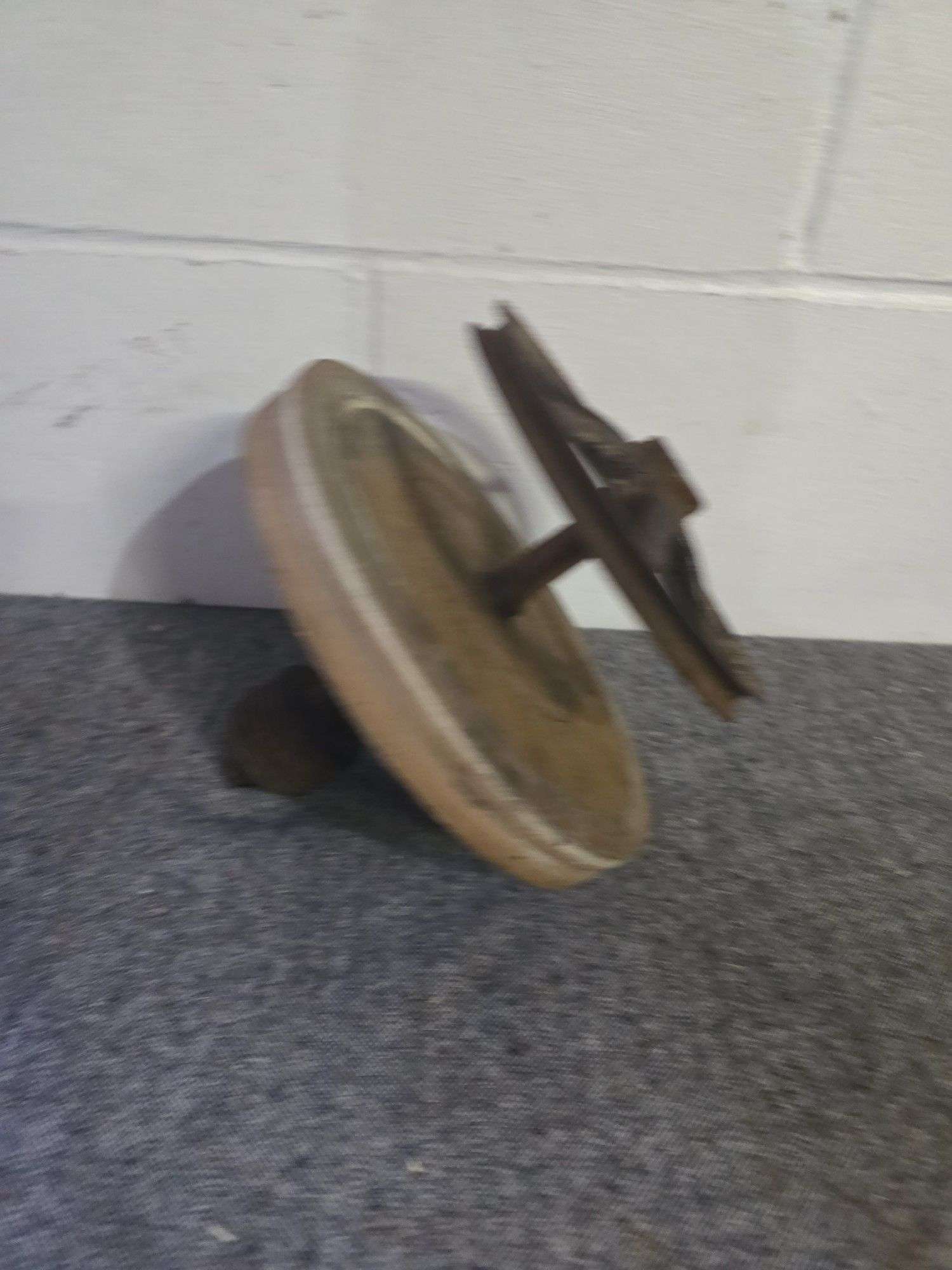 VINTAGE GRINDING WHEEL - Kaufman Realty & Auctions