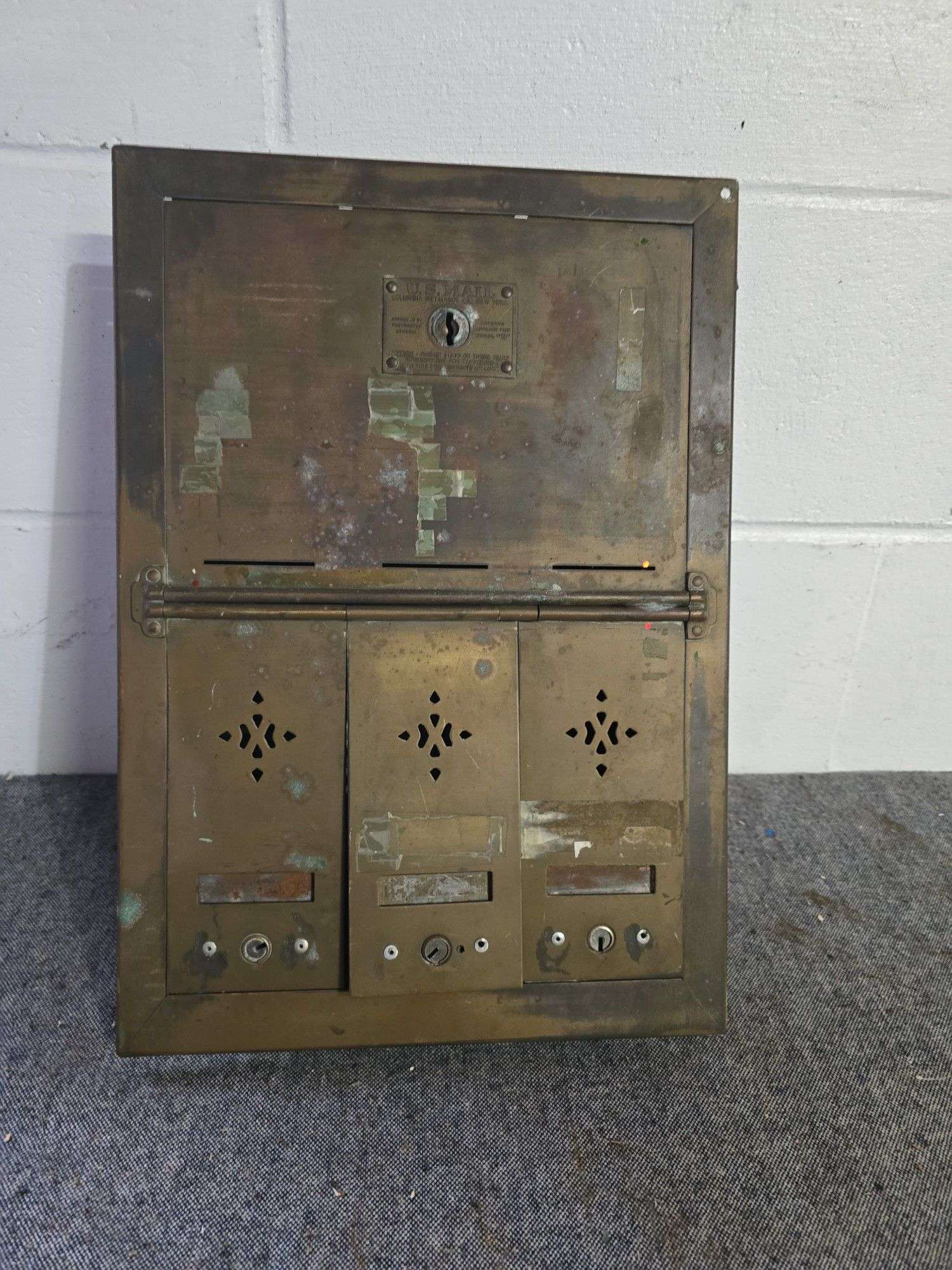 BRASS U.S. MAIL COVER - Kaufman Realty & Auctions