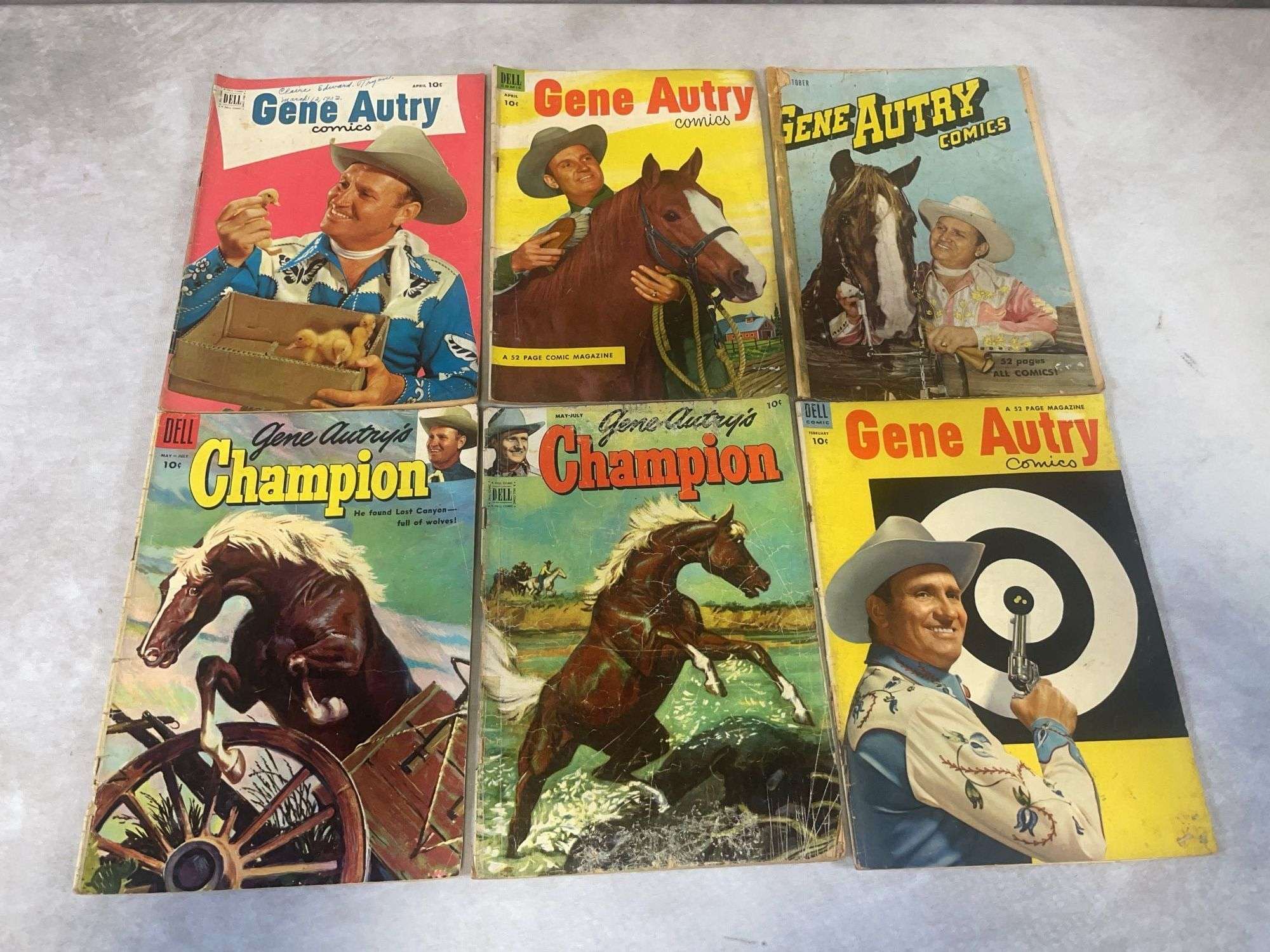 (6) Gene Autry Comic Books - Kaufman Realty & Auctions