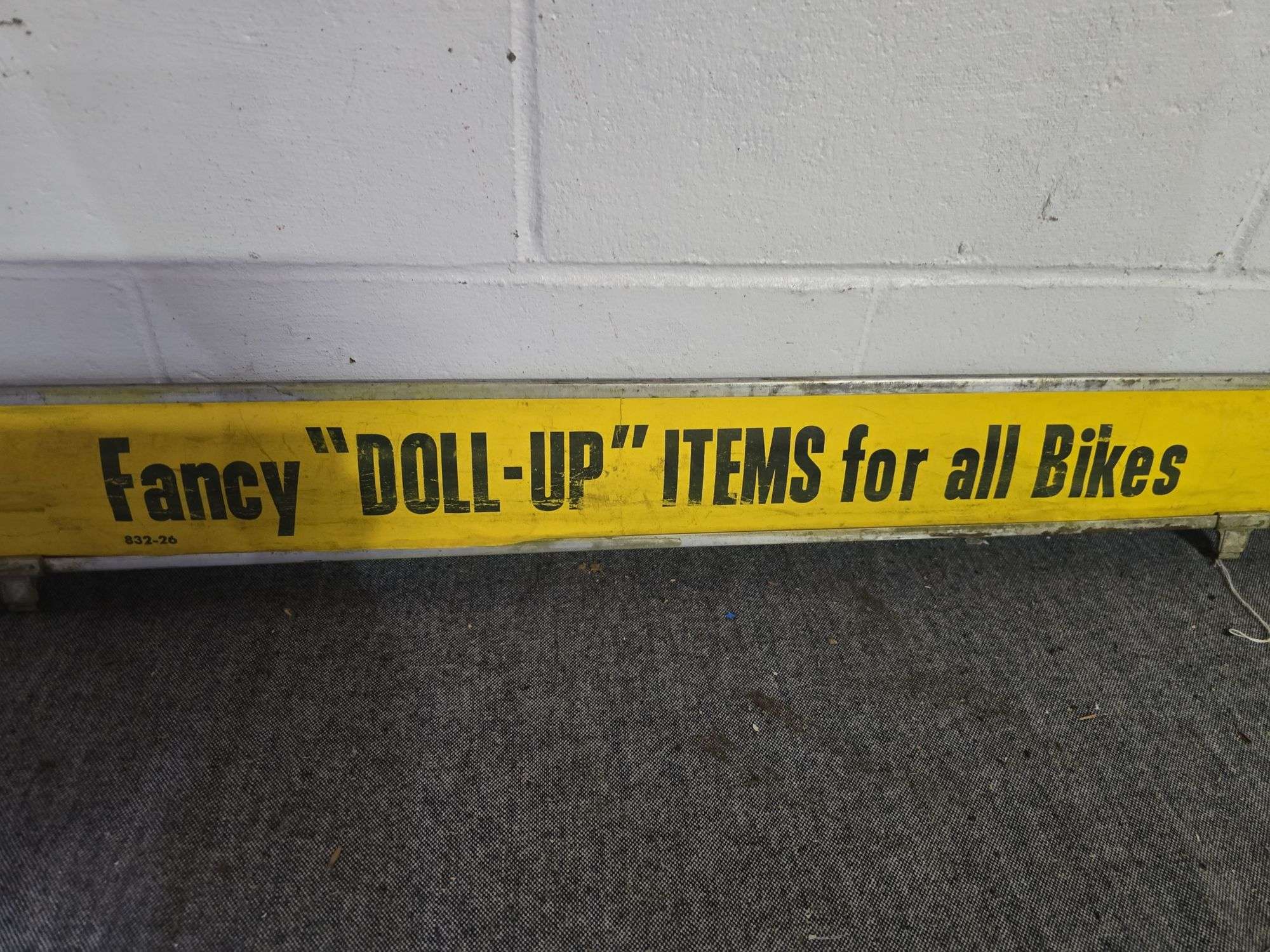 DAVIS BIKE TIRES AND LUBE DISPLAY TOPPER 4.5" X 60" - Kaufman Realty ...