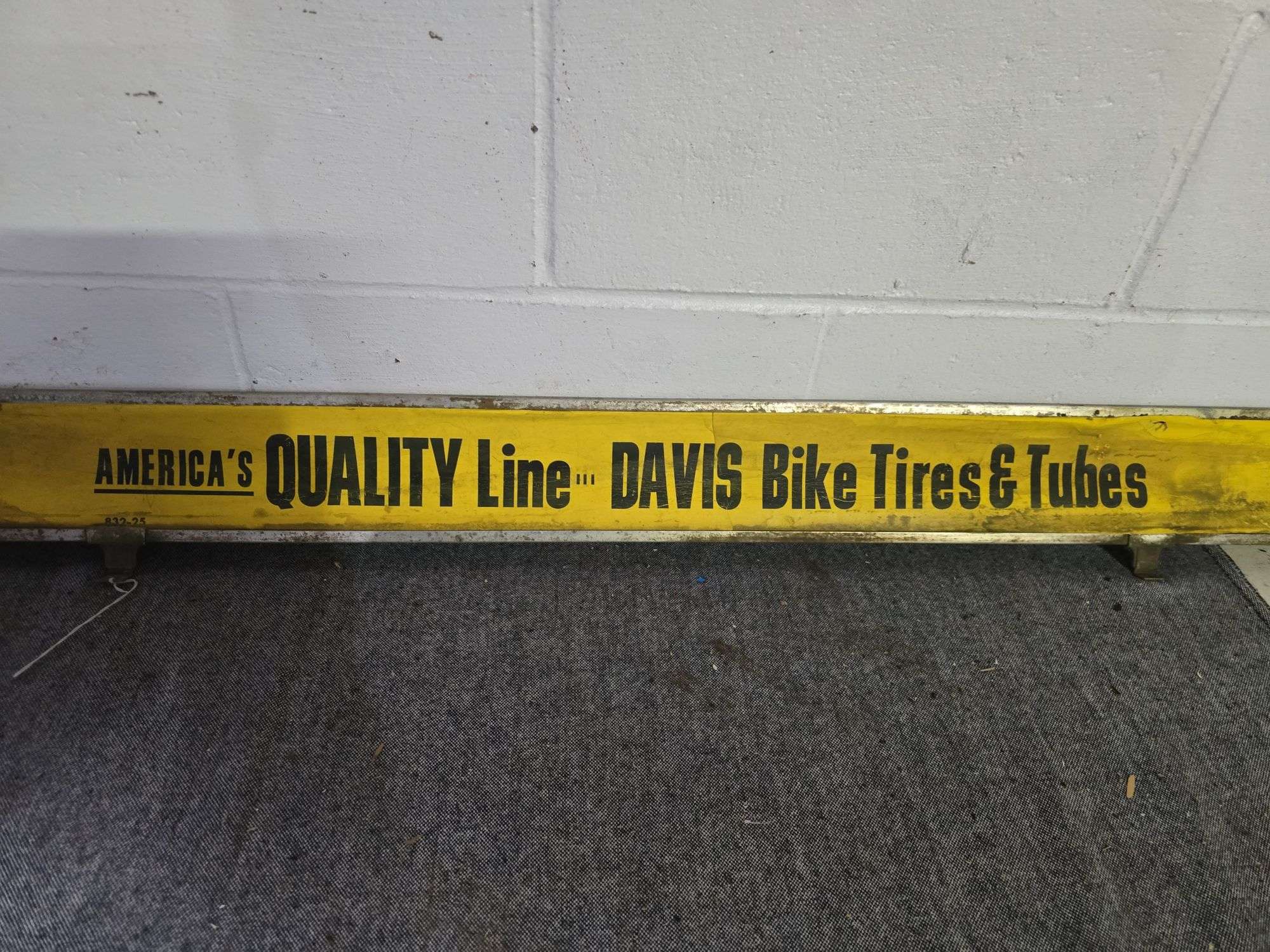 DAVIS BIKE TIRES AND LUBE DISPLAY TOPPER 4.5" X 60" - Kaufman Realty ...
