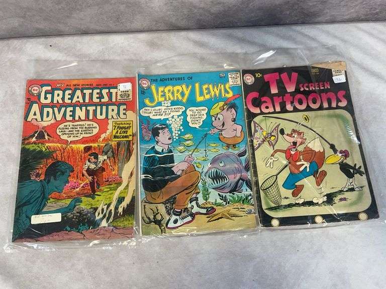 (3) Comic Books - My Greatest Adventure, Jerry Lewis & TV Screens ...