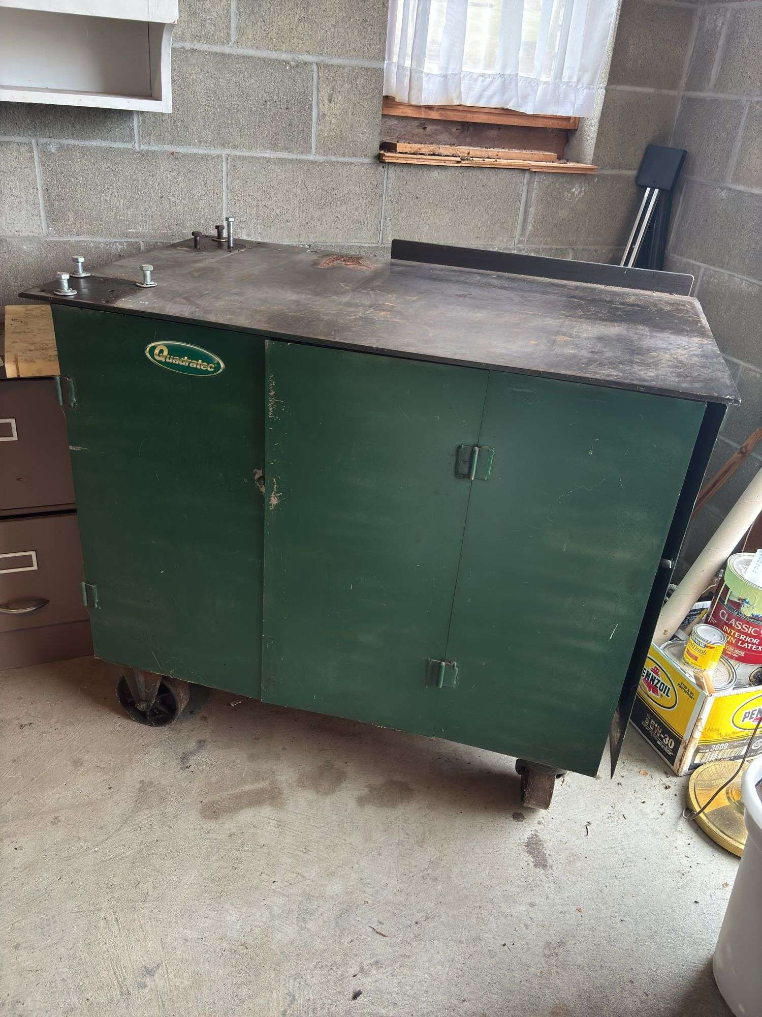 Metal Tool Chest on Casters 44”x 27” x 37” High - Kaufman Realty & Auctions
