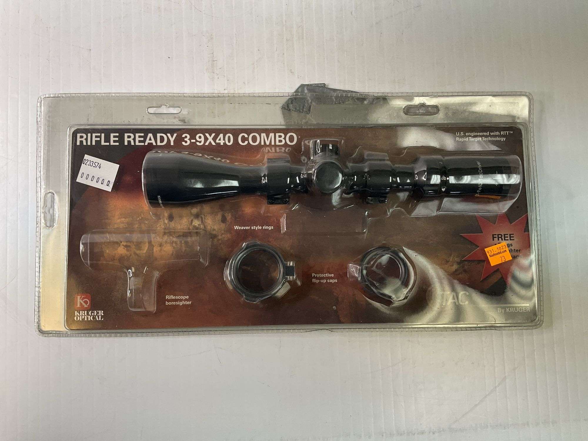 Kruger Optical Rifle Ready Scope - Kaufman Realty & Auctions