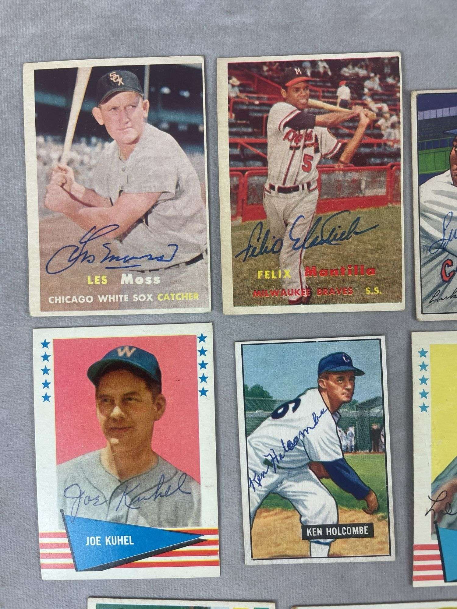 (14) 1950's & 60's Signed Baseball Cards - Kaufman Realty & Auctions