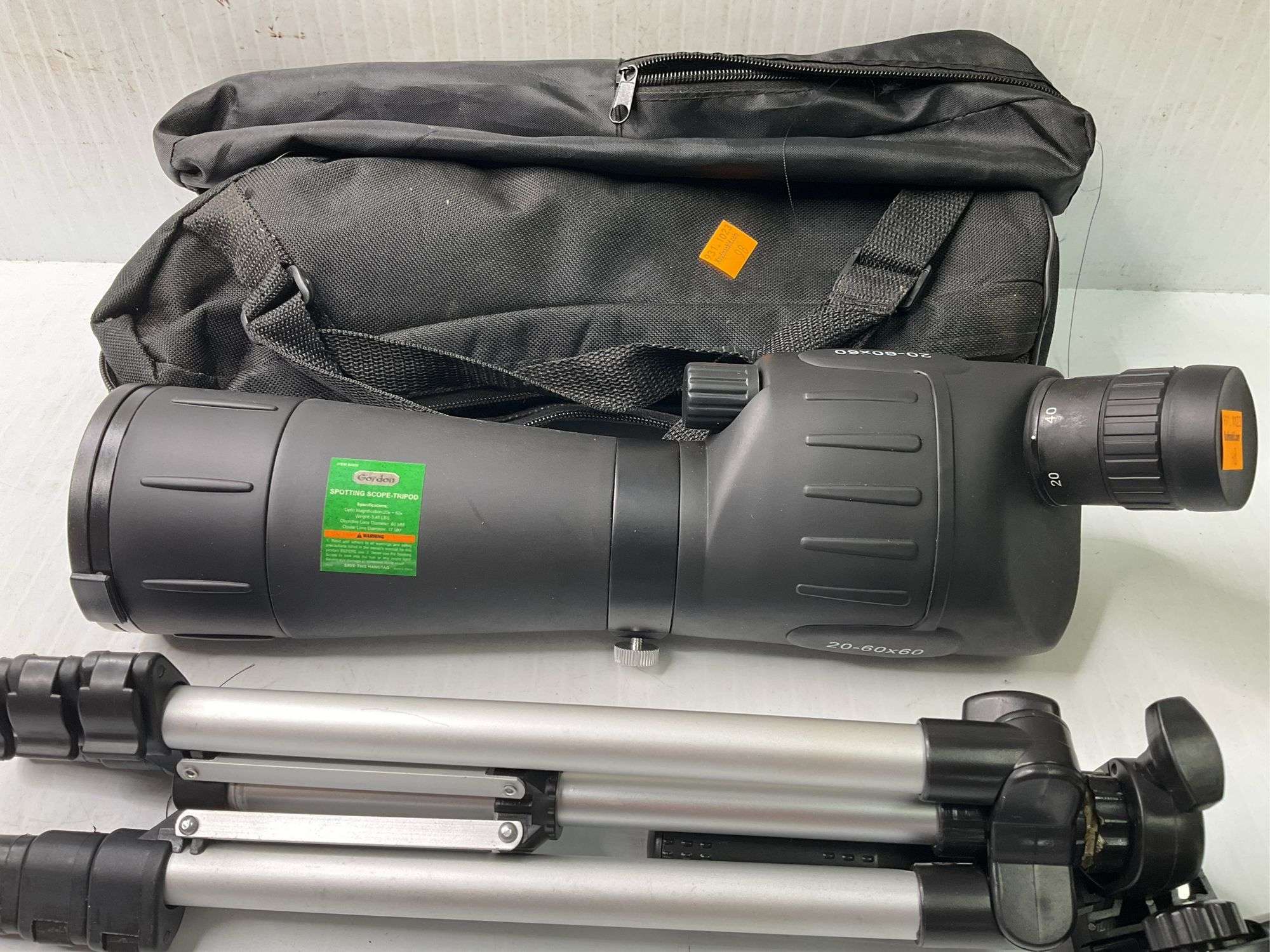 Gordon Spotting Scope and Tripod - Kaufman Realty & Auctions