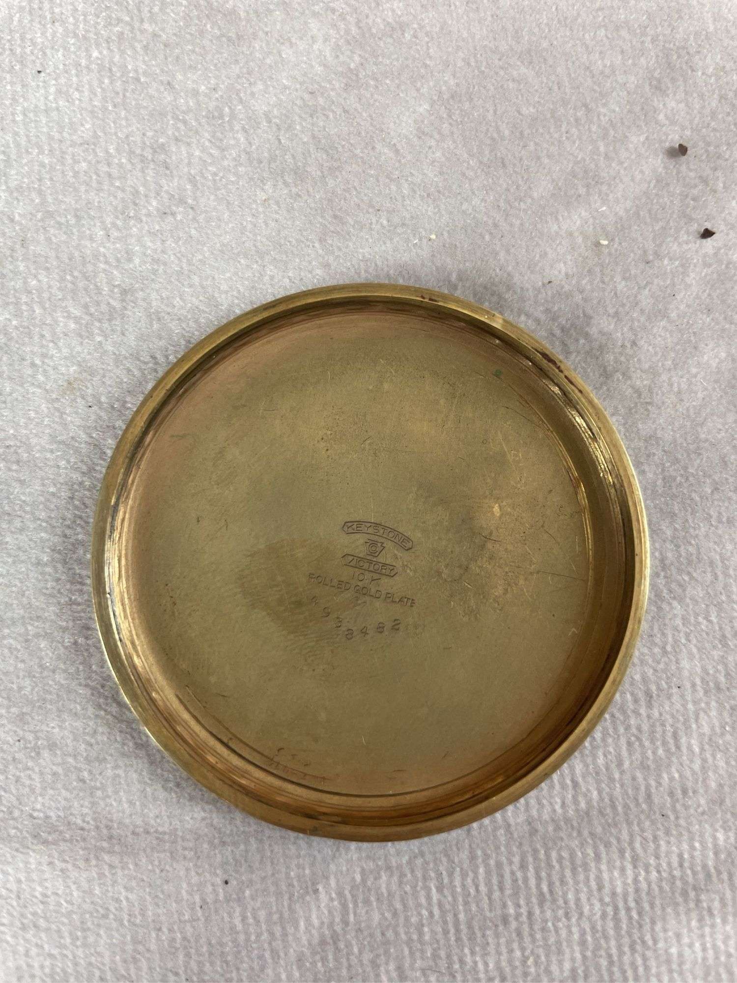 Illinois watch Co 21 ruby jewel pocket watch - keystone victory 10k ...