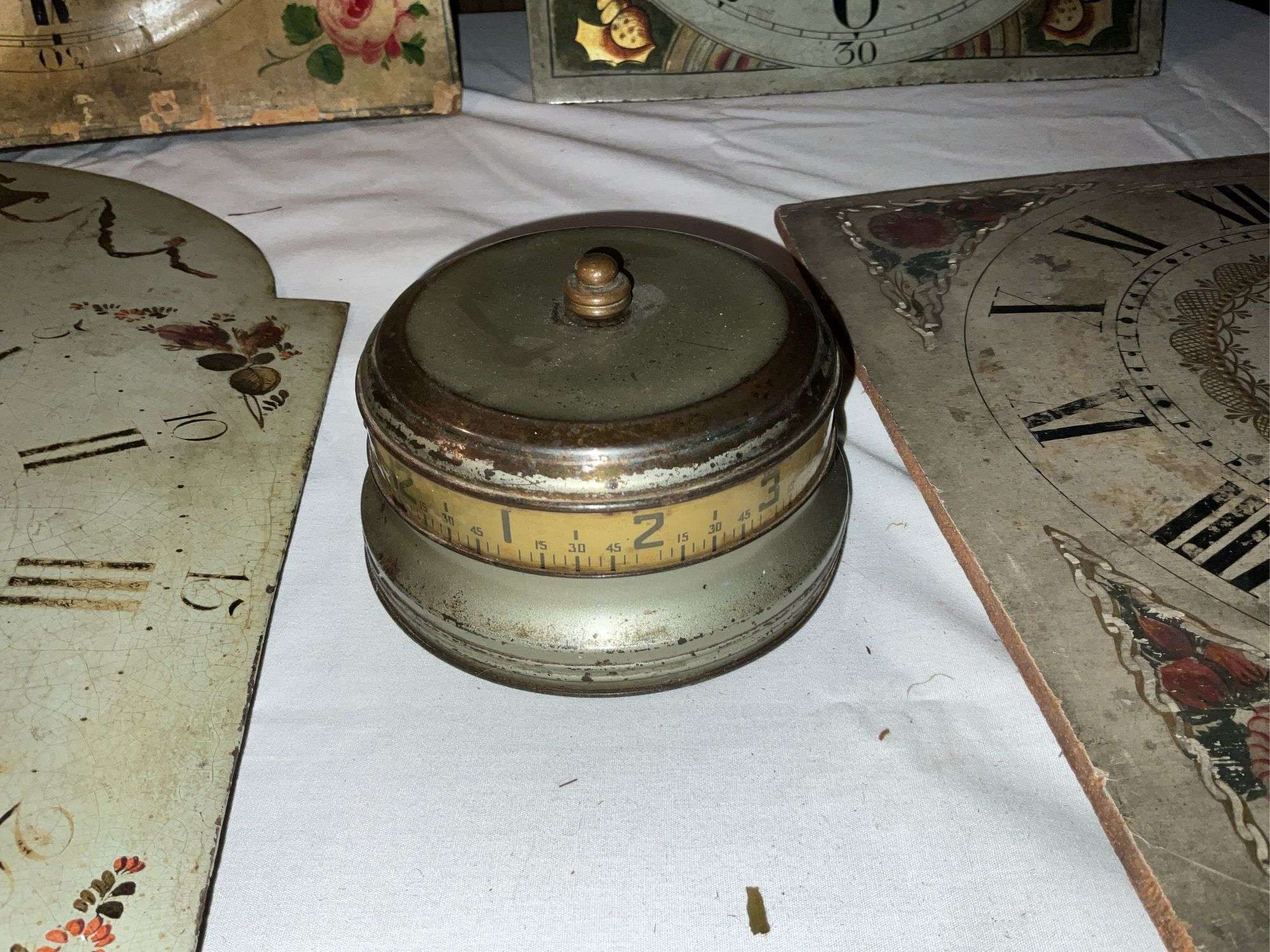 Vintage timer, clock faces - Kaufman Realty & Auctions