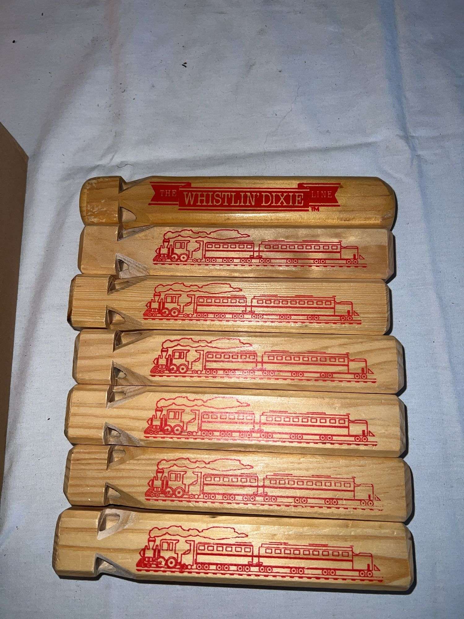 Box of train whistles - Kaufman Realty & Auctions