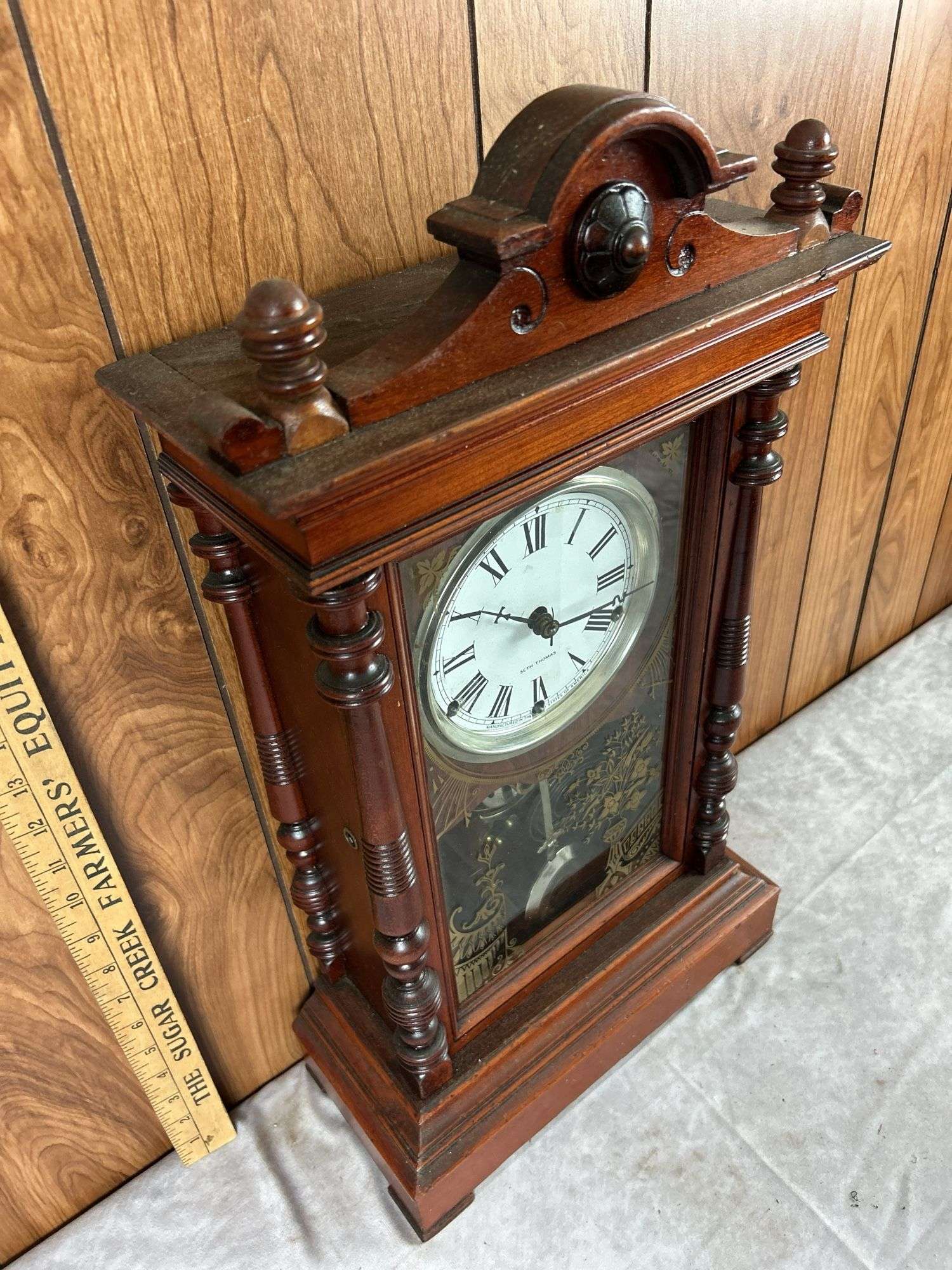 Seth Thomas Atlas Quarter-Hour mantel clock - Circ 1880 - no key ...