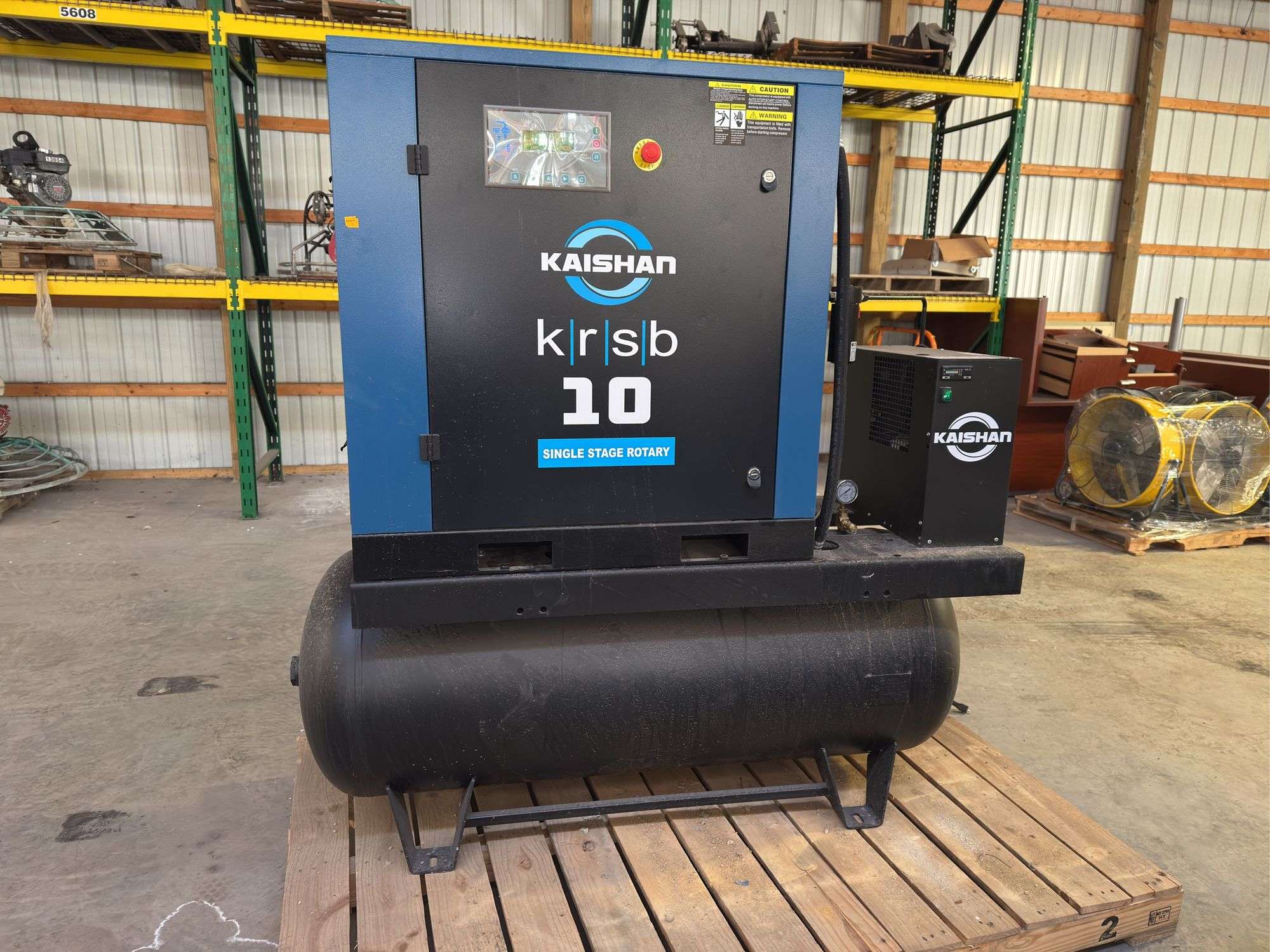 Kaishan 10 Single Stage Rotary Air Compressor - Kaufman Realty & Auctions
