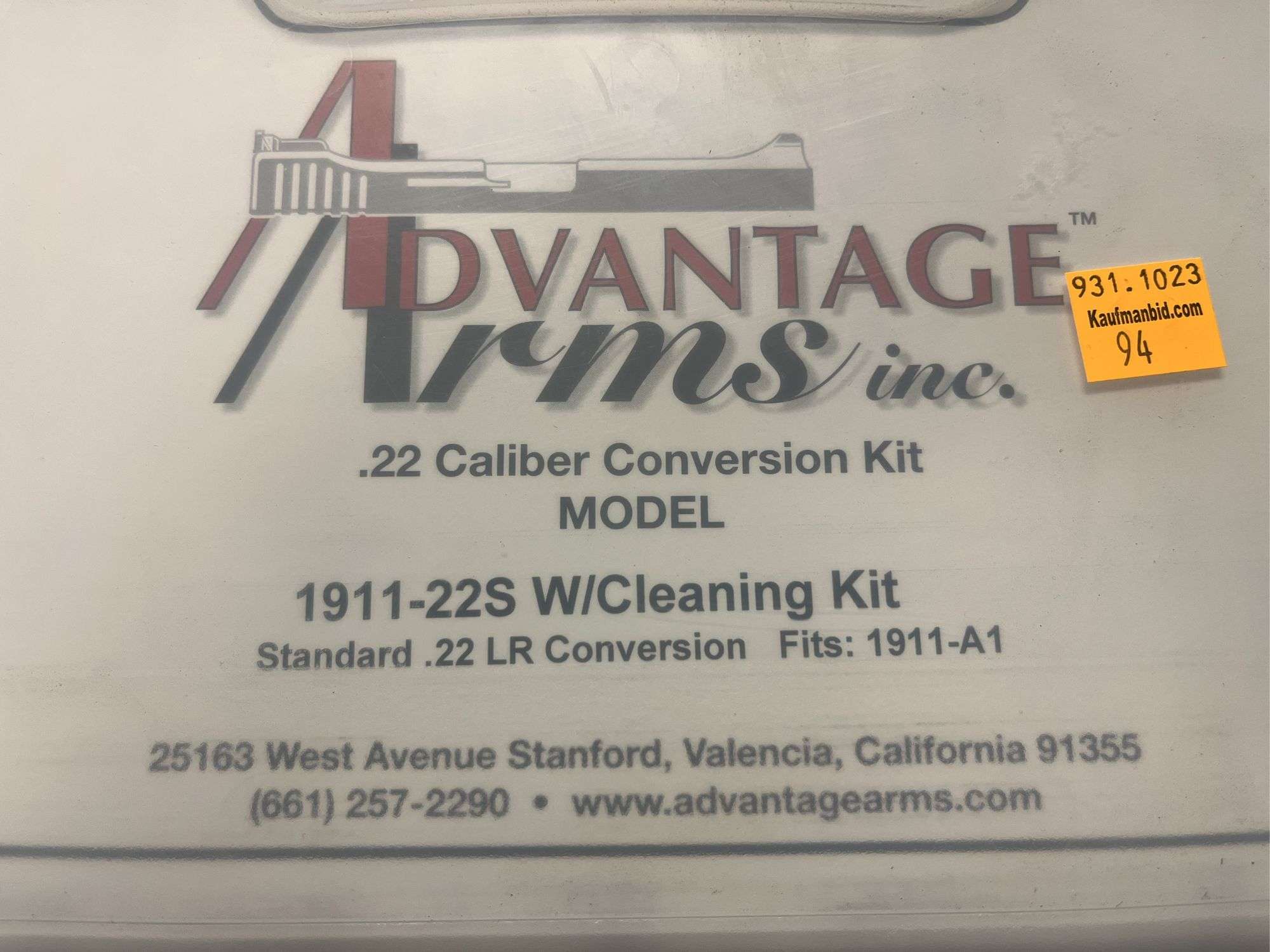 Advantage Arms .22 Caliber Conversion Kit 1911-22S W/cleaning kit ...