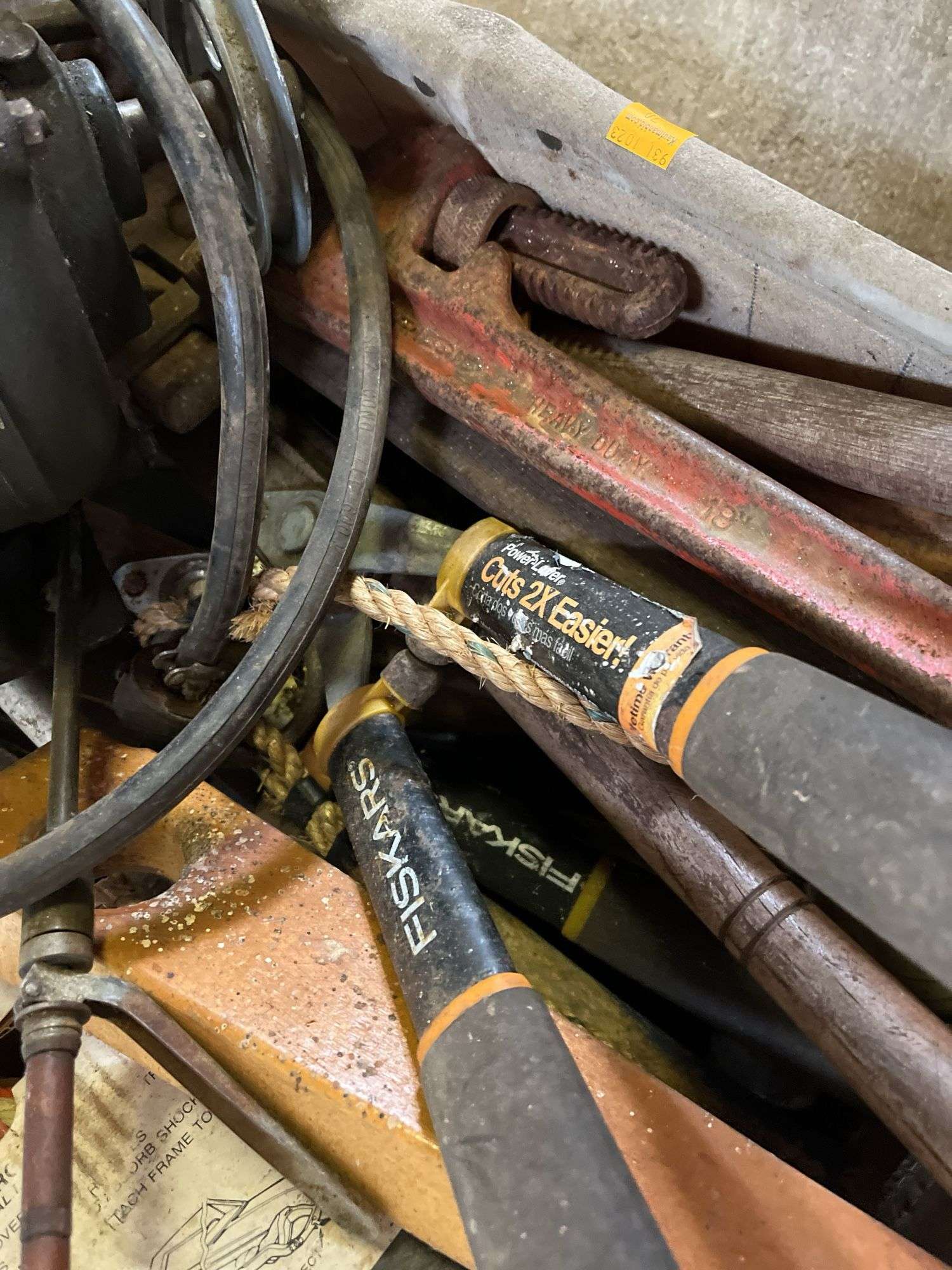 Creeper, Pipe Wrenches, Motor, Etc. - Kaufman Realty & Auctions