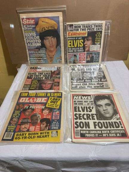 VINTAGE MINT CONDITION TABLOID PAPERS - Kaufman Realty & Auctions