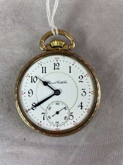 Illinois watch Co 21 ruby jewel pocket watch - keystone victory 10k ...