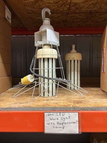 120v LED work light with replacement lamp - Kaufman Realty & Auctions