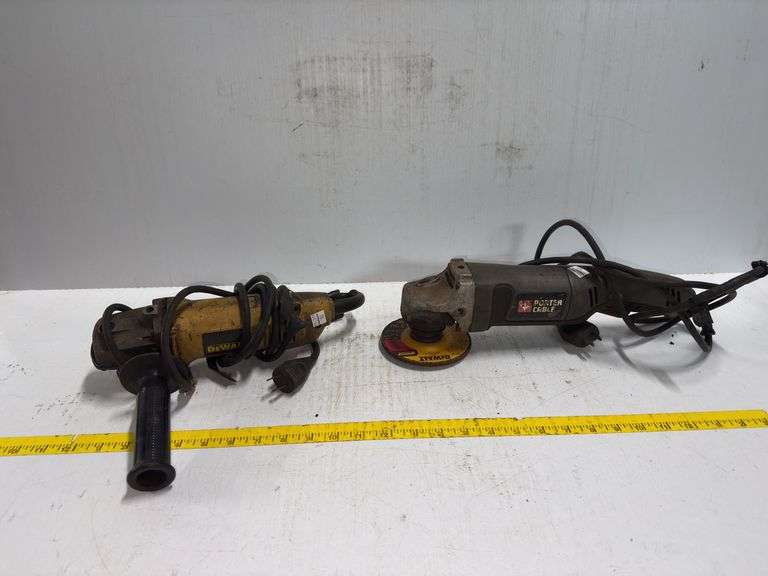 Porter Cable Disc Grinder and DeWalt Angle Grinder - Kaufman Realty ...