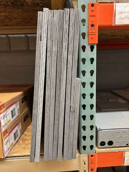 (8) 2'x4' fire rated back panel boards- painted - Kaufman Realty & Auctions