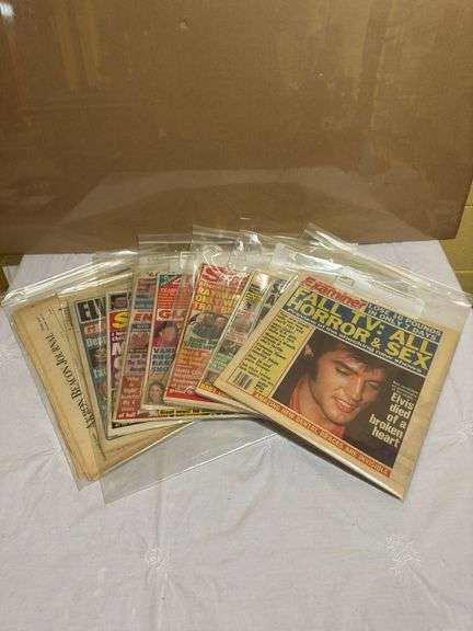 VINTAGE MINT CONDITION TABLOID PAPERS - Kaufman Realty & Auctions