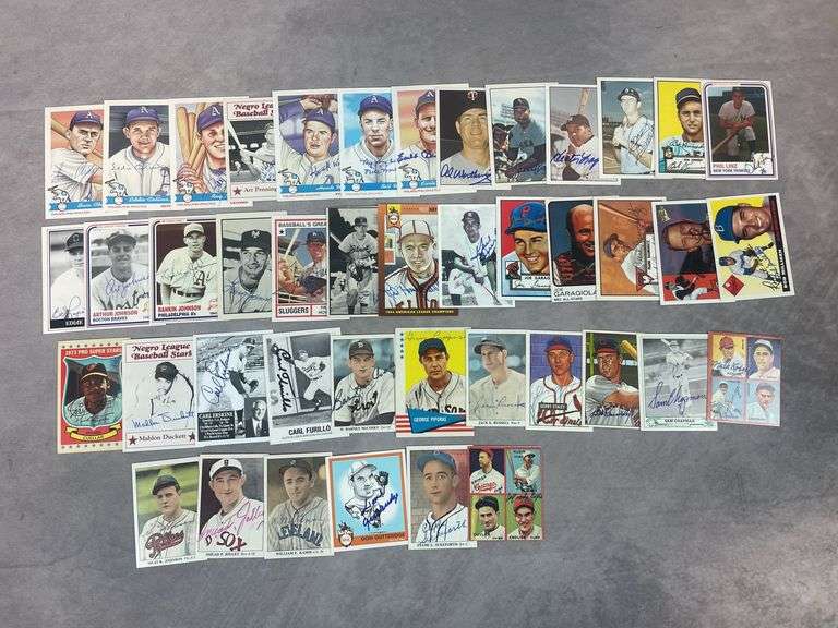 (42) Signed Reprint Baseball Cards - Various Years - Kaufman Realty ...