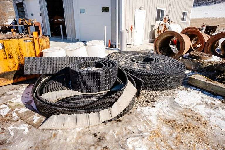 3 Rolls of Perforated Tile Drain Pipe - Kaufman Realty & Auctions