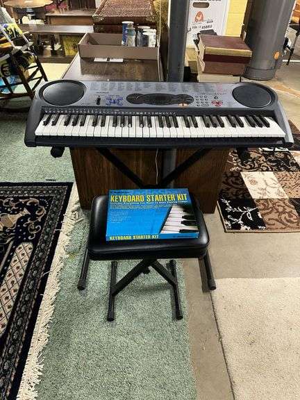 RADIO SHACK LK-1161 KEYBOARD WITH STAND, SEAT, AND STARTER KIT ...